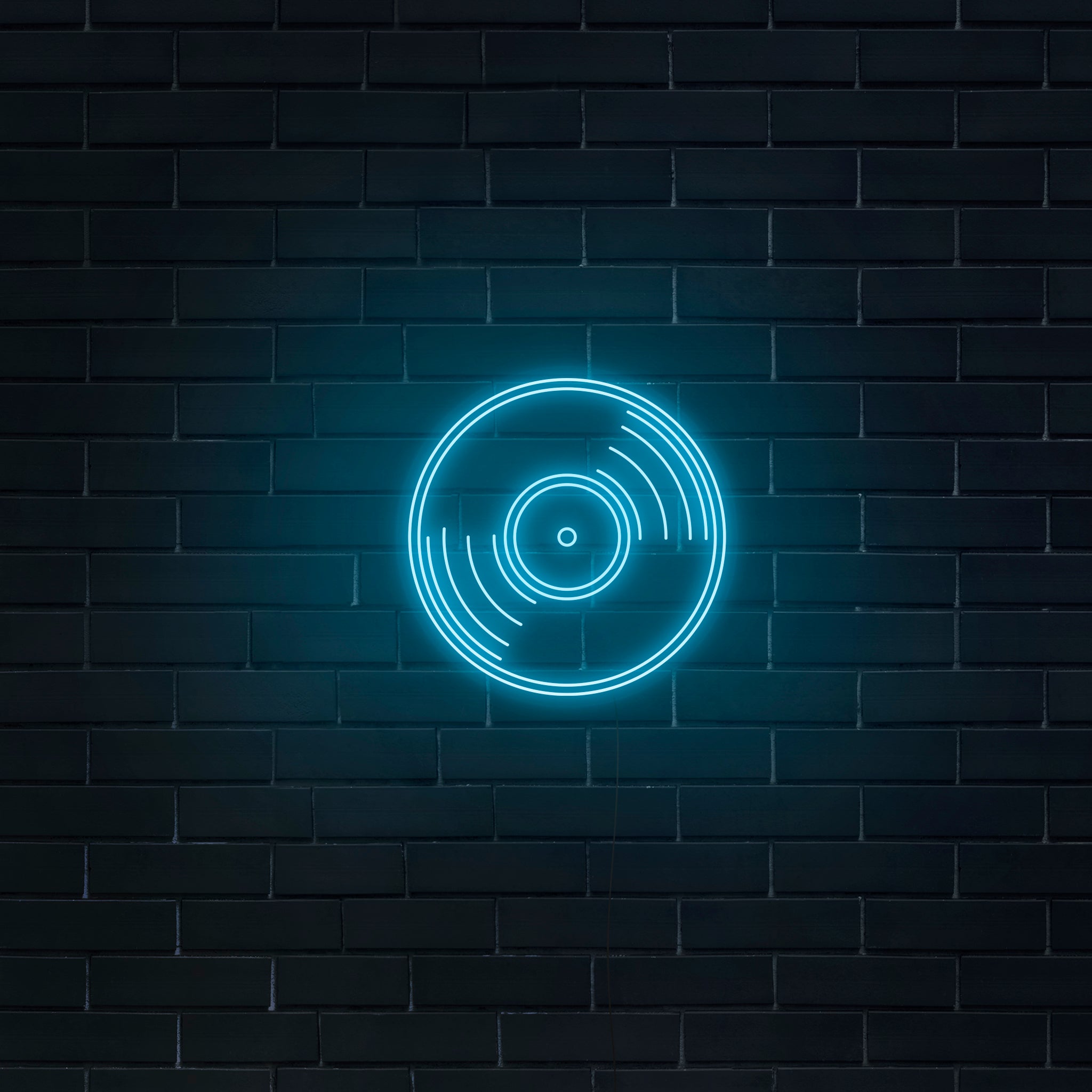 'Vinyl Record' Neon Sign | Spinning Record For DJs and Nightclubs